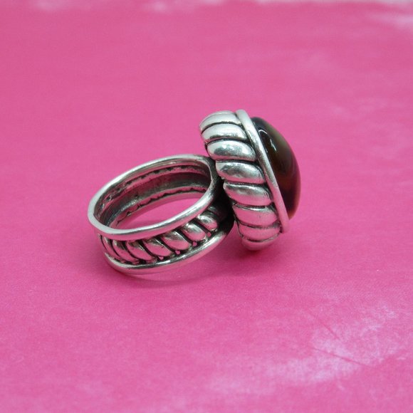 Jewelry | 925 Vintage Copal Sterling Silver Chunky Ring | Poshmark